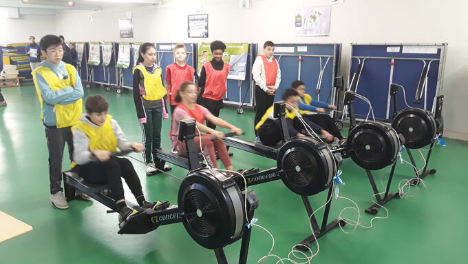 Rame en 5e : : séance d'aviron indoors pour tous les 5e - Projets ...
